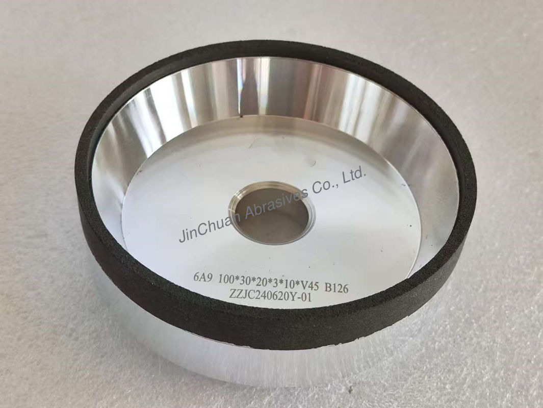 100mm Diameter 6V9 Resin Bond Grinding Wheel for gashing